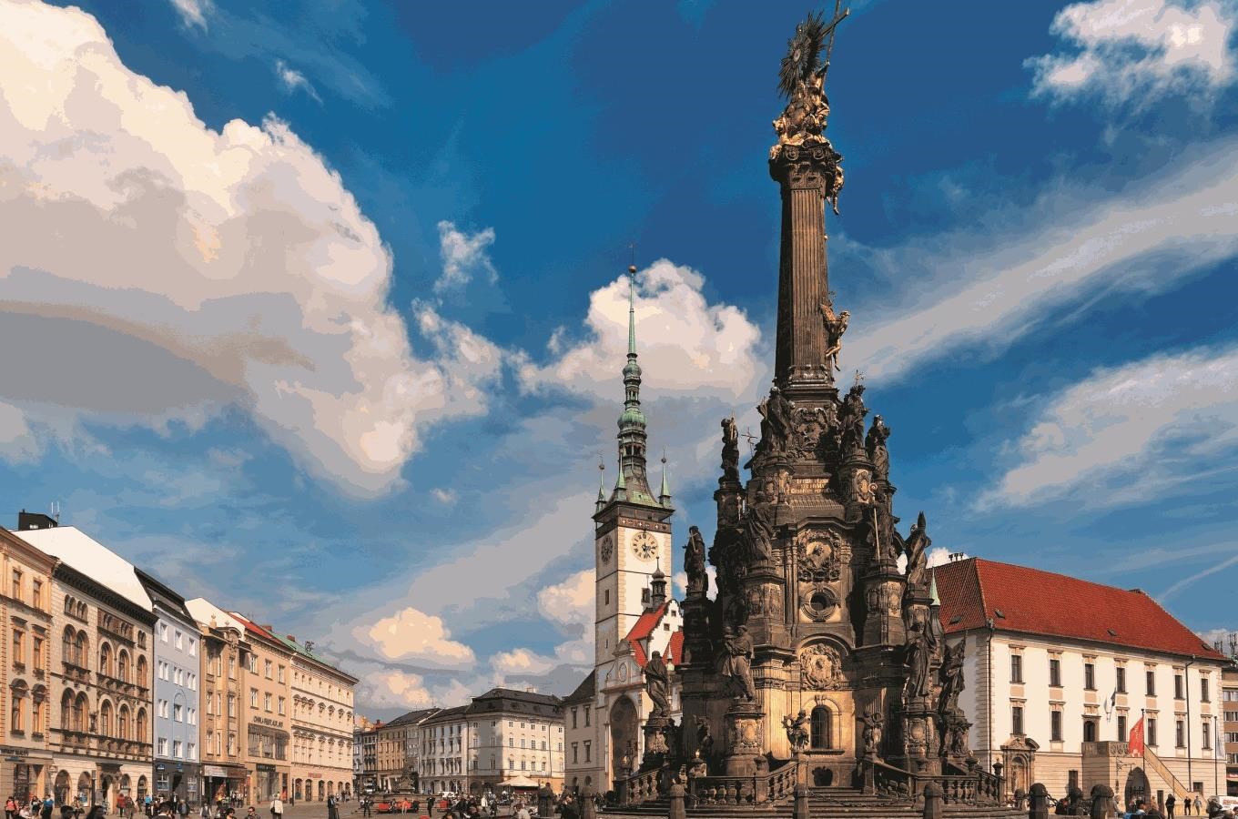Kudy z nudy - Monumentální barokní sloup Nejsvětější Trojice v Olomouci